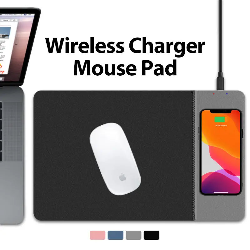 Stay Charged: Cozy Wireless Mouse Pad for Work & Play – Chargenza